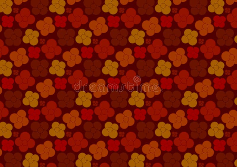 Color Flower Pattern Design Wallpaper Background Stock Illustration ...