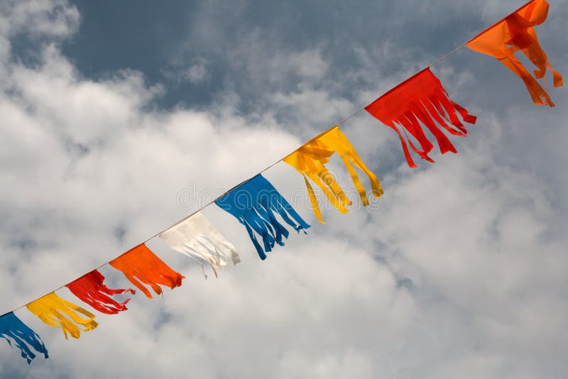 Color flutter flags stock photo. Image of clouds, tapes - 10259114