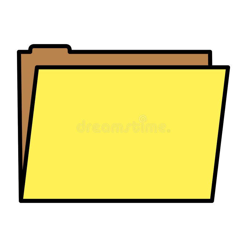 Color Folder File with Arrow Cursor Background Stock Vector ...