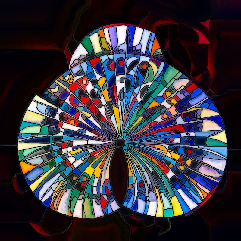 Color Fragment Labyrinth stock photo. Image of mosaic - 337159264