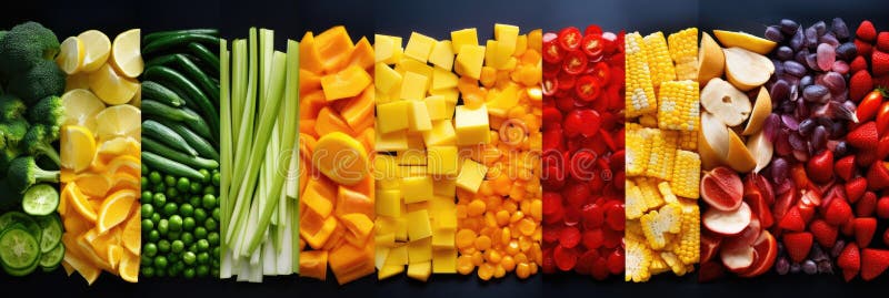 Color of Fruits and Vegetables Stock Photo - Image of yellow, apple ...