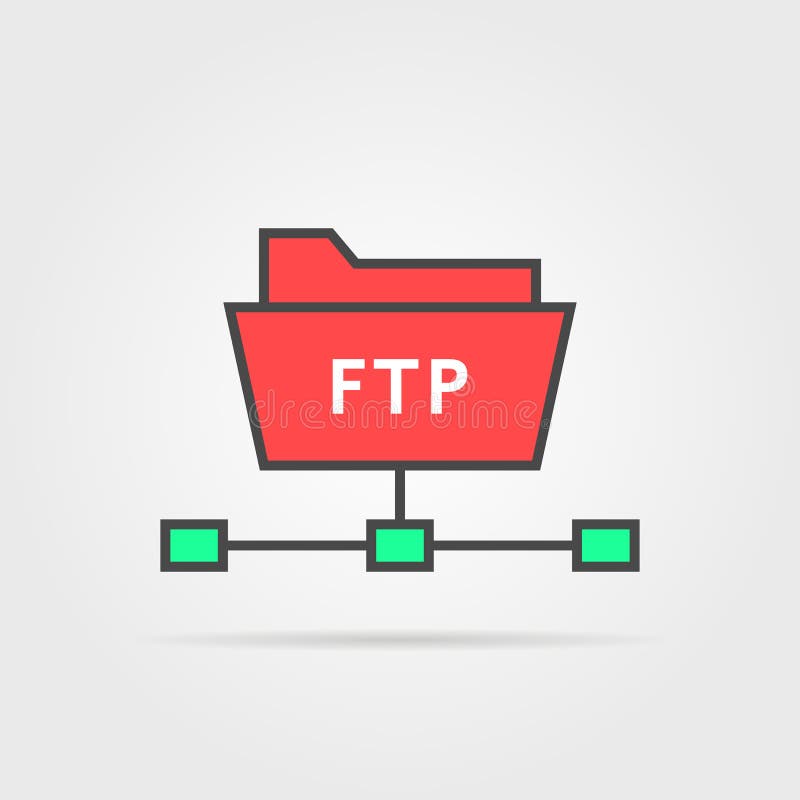 Color Ftp Protocol Simple Icon Stock Vector - Illustration of interface ... Color Ftp Protocol Simple Icon Stock Vector - Illustration of interface ...