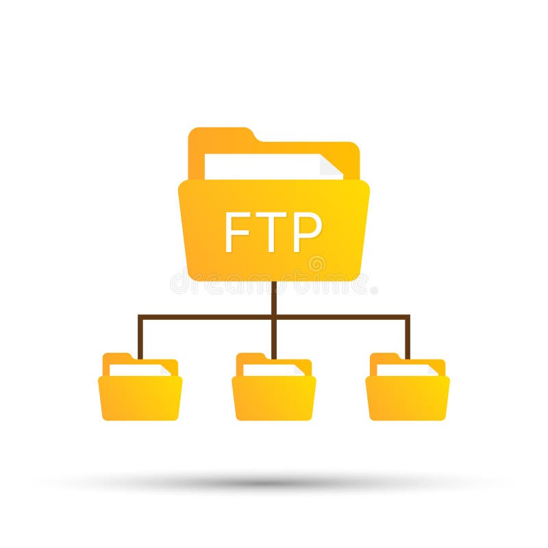 Color Ftp Protocol Simple Icon. Concept of Software Update, Router ...