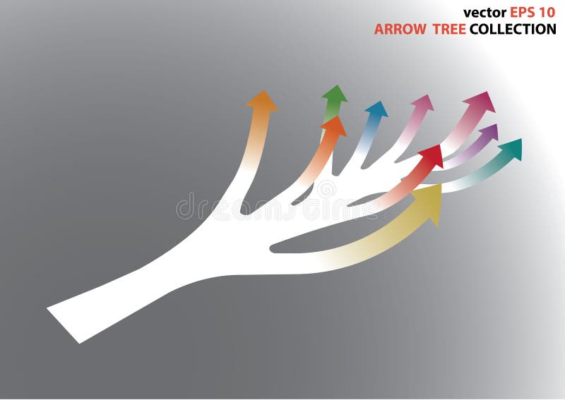 Color full arrow chart stock vector. Illustration of dimension - 53764747