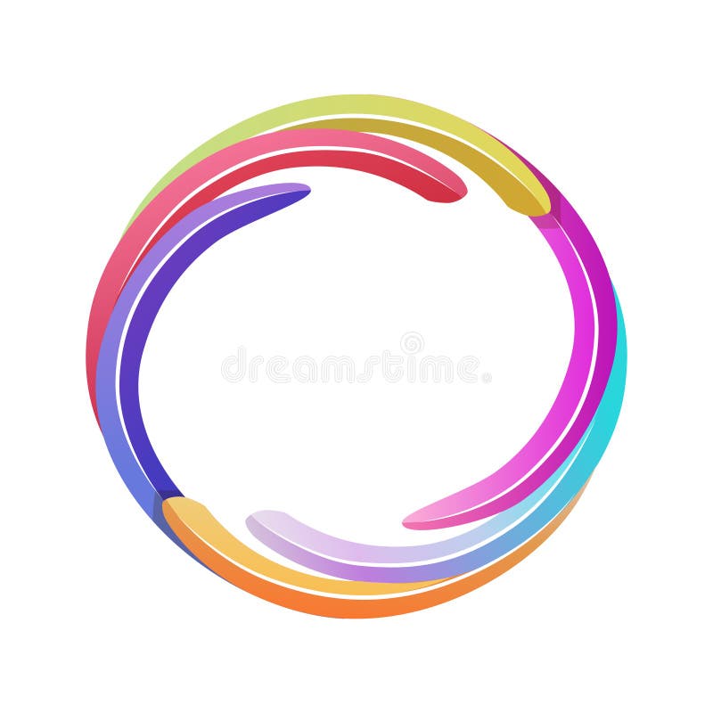 Color Game Avatar, Round Bright Frame Template for Game Ui. Stock ...
