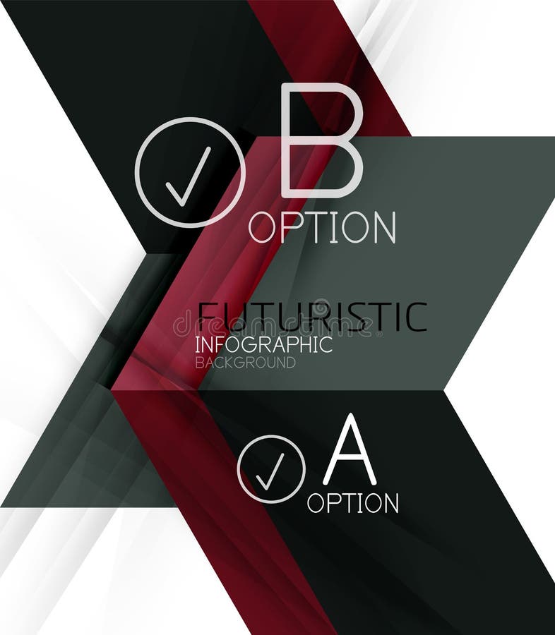 Color Geometric Shapes with Option Elements Stock Vector - Illustration ...