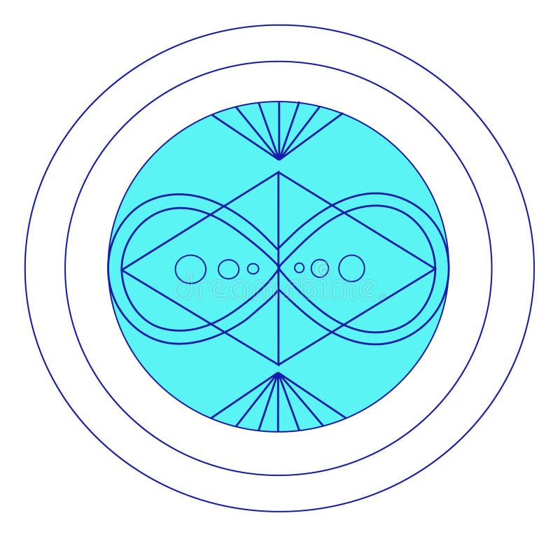 Color Geometry of Infinity and Harmony Stock Vector - Illustration of ...