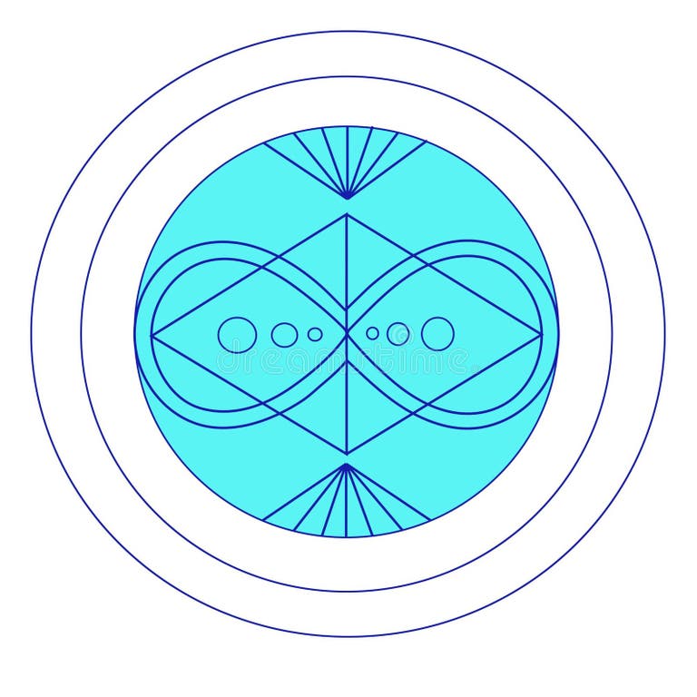 Color Geometry of Infinity and Harmony Stock Vector - Illustration of ...