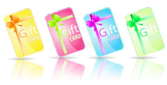 Color gift card stock illustration. Illustration of card - 17675947