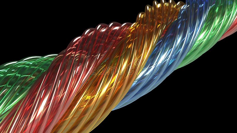 Color Glass curve twist 3d stock illustration. Illustration of light ...