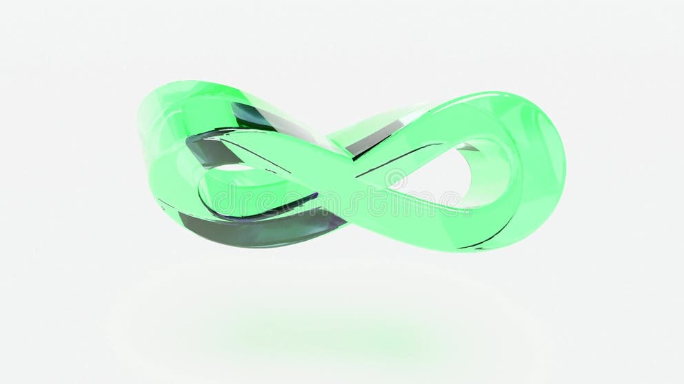 Color Glass Infinity Sign 3d Stock Illustration - Illustration of earth ...