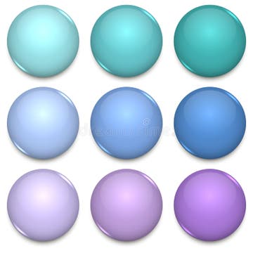 Color Glossy Blank Badges Template. Stock Vector - Illustration of ...