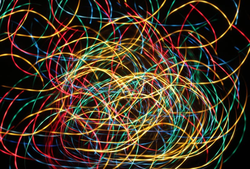 Color Glowing Festive Ribbons Stock Photo - Image of lighting, blue ...