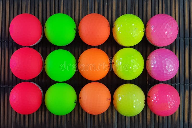 Color Golf Balls stock image. Image of sports, game - 206161001