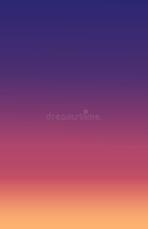 The Color Gradation when the Sun Rises is Blue-orange. Stock ...