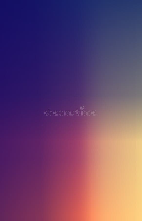 The Color Gradation when the Sun Rises is Blue-orange. Stock ...