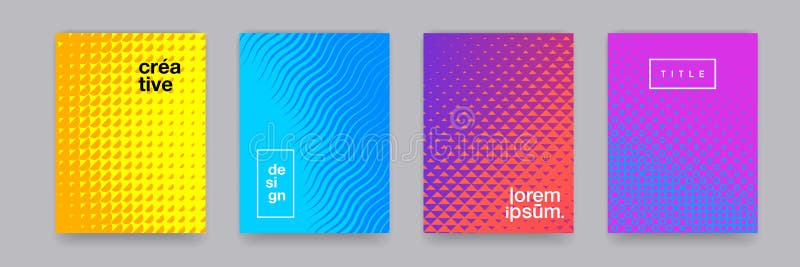 Color Gradient Background, Geometric Halftone Pattern, Vector Abstract ...