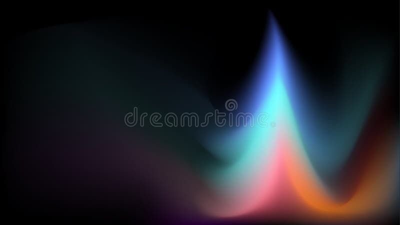 Color Gradient on a Black Background Horizontal Vector Illustration ...