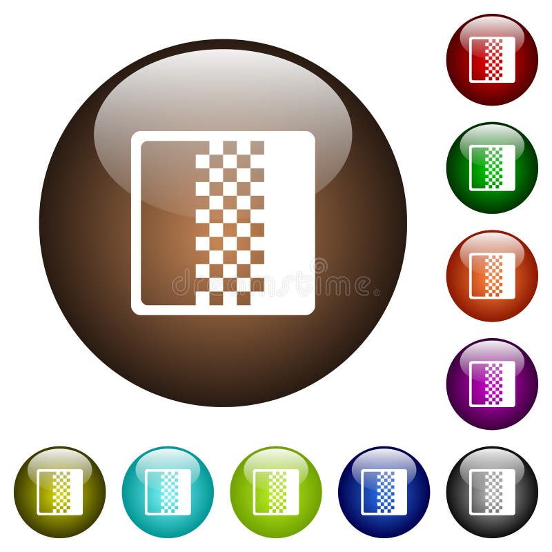 Color Gradient Color Glass Buttons Stock Illustration - Illustration of ...