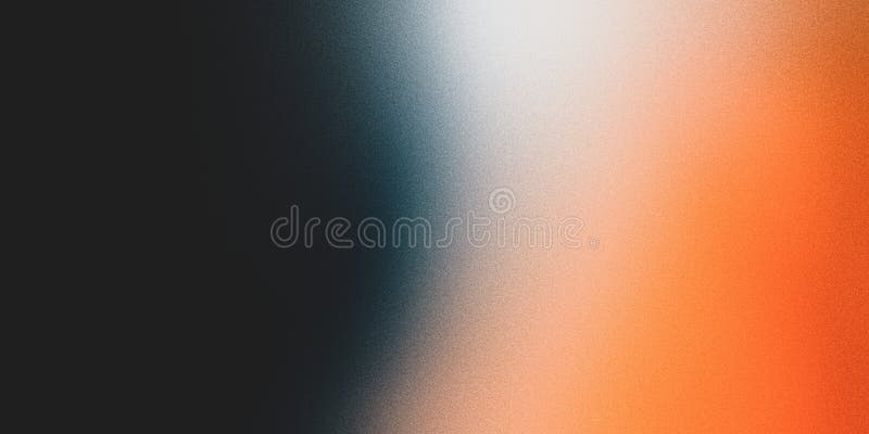 Color Gradient Grainy Background, Red Orange White Illuminated Spots on ...