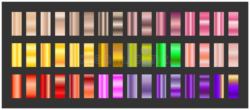 Color Gradient. a Set of Color Gradient Samples for Creative Design ...