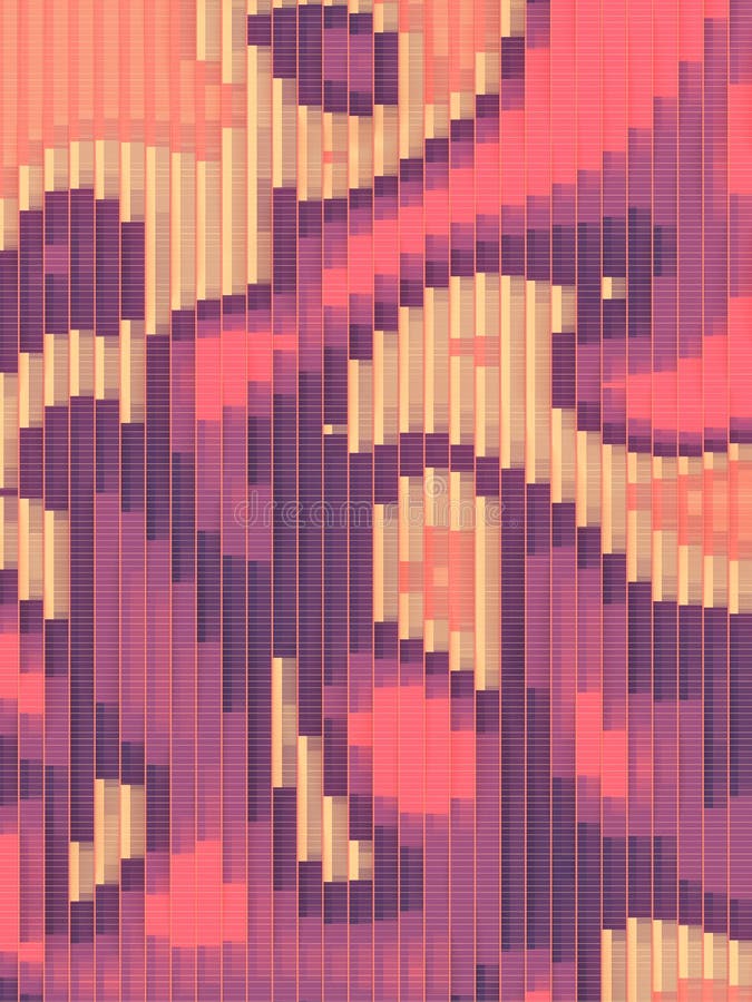 Color Gradient in Waves Along the Surface of Vertical Lines. Modern ...