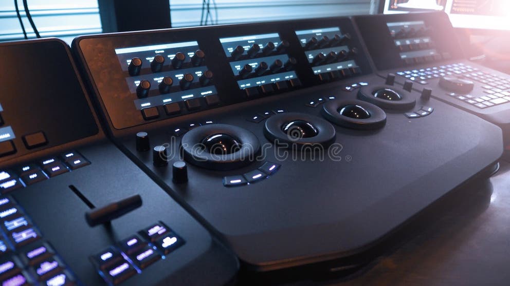 Color Grading Controller Machine in Telecine Lab Stock Image - Image of ...