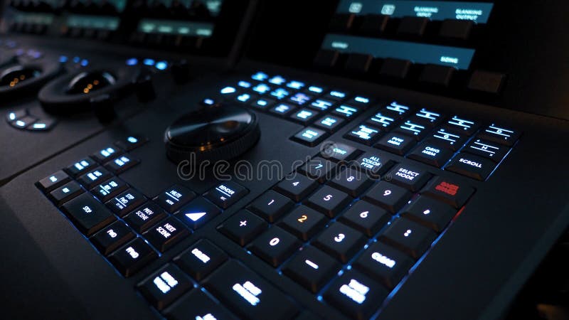 Color Grading Controller Machine in Telecine Lab Stock Photo - Image of ...