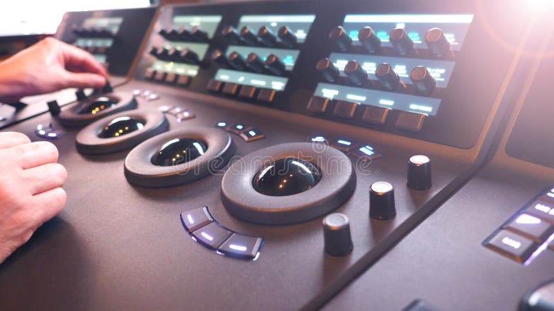 Color Grading Controller Machine in Telecine Lab Stock Image - Image of ...