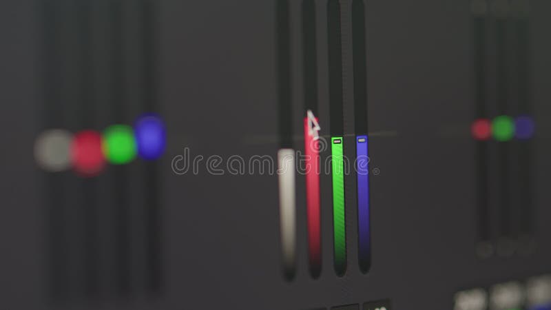 Color Grading a Video with Selective Red Green and Blue Colors Stock ...
