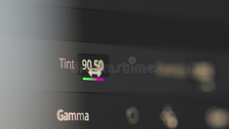 Making a Tint Change on Color Grading Editing Film Stock Footage ...