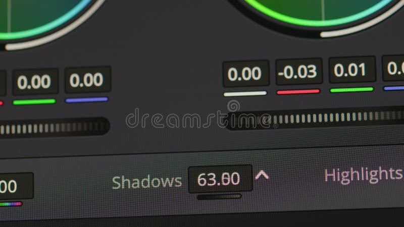 Hue Handle Control on Color Grading Software Stock Video - Video of ...