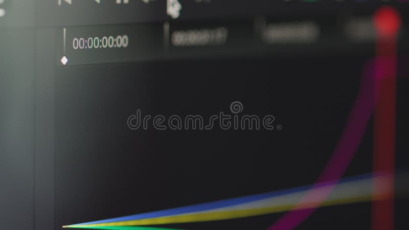 Tracking Mask on Professional Color Software Stock Video - Video of ...