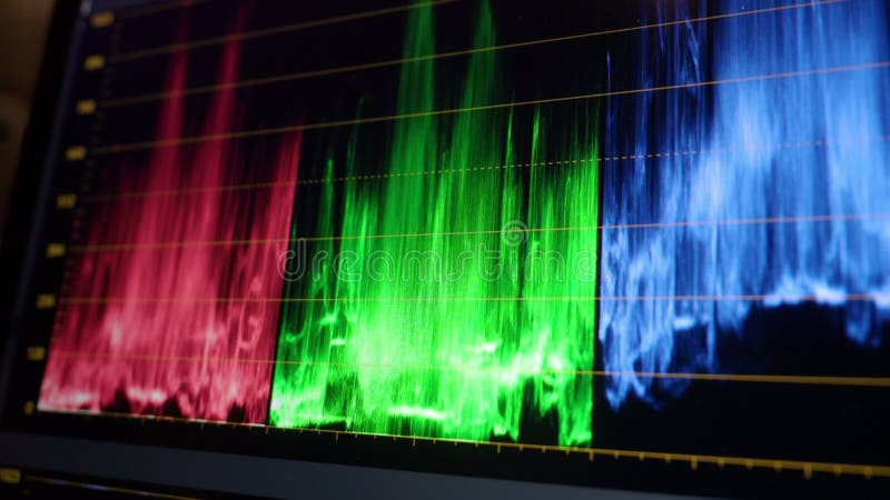 Color Grading. 4K Color Correction Post Production Video Stock Footage ...