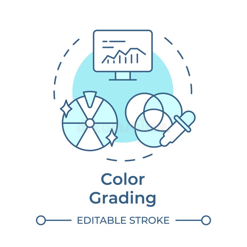 Color Grading Multi Color Concept Icon Stock Vector - Illustration of ...