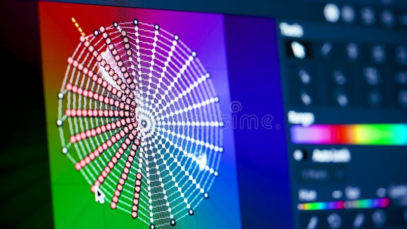 Color Grading. Post Production Video or Photo with Color Wheel ...