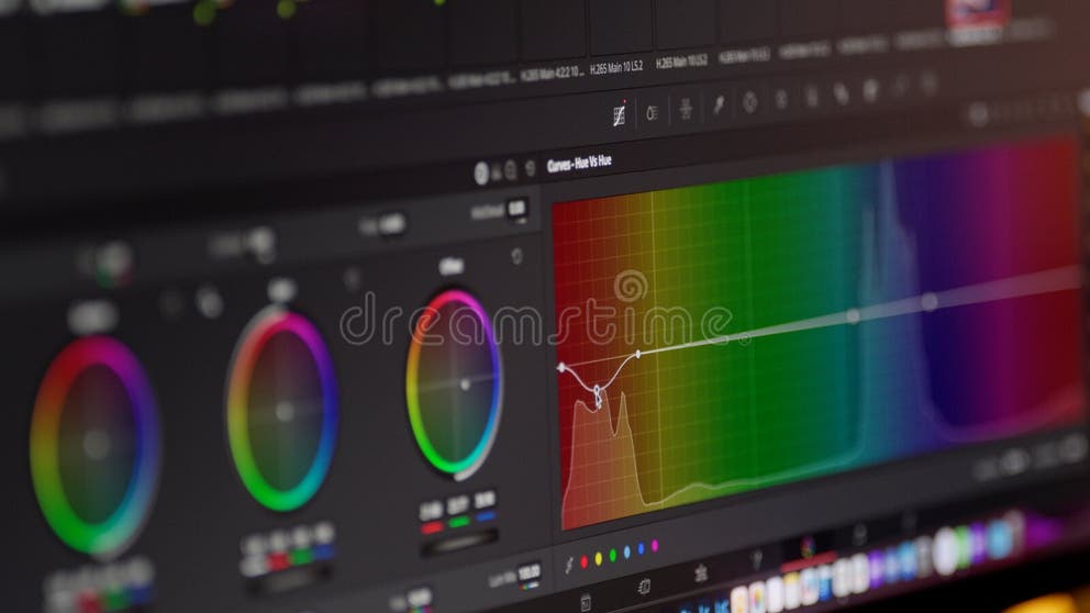 Color Grading Video Editing Software Palette Saturation Adjustment ...