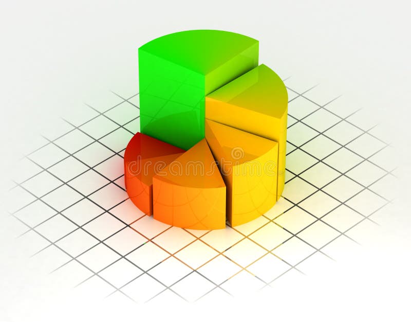 Color Graph stock illustration. Illustration of growth - 3856964