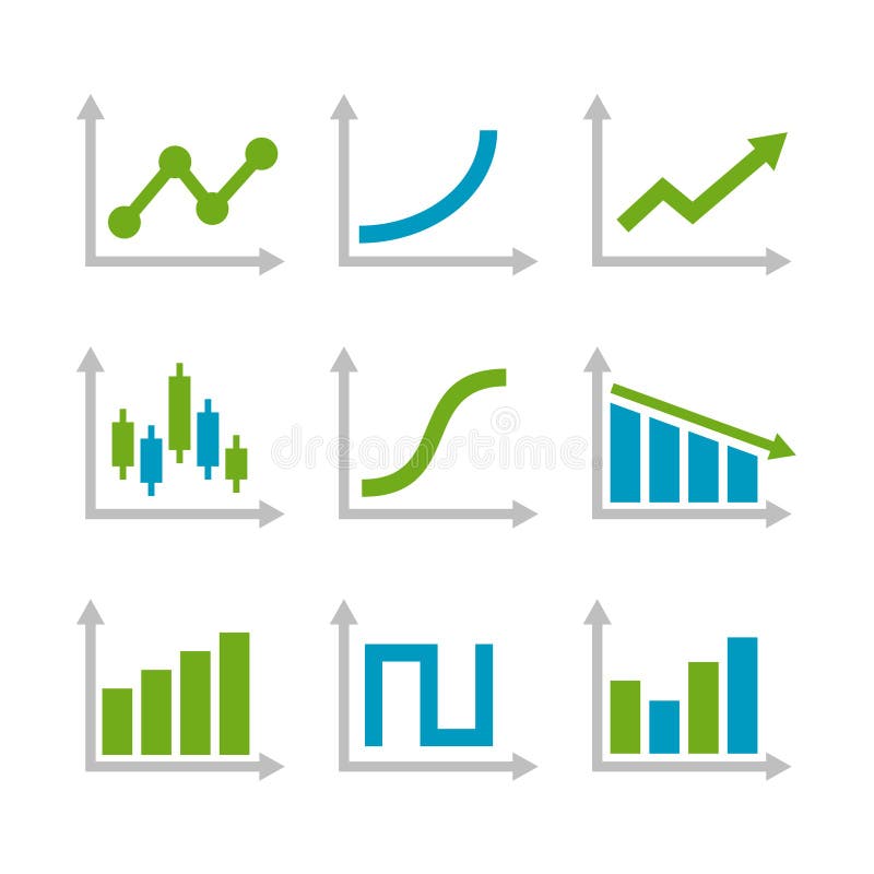 Chart Icons stock vector. Illustration of icons, symbol - 2831224