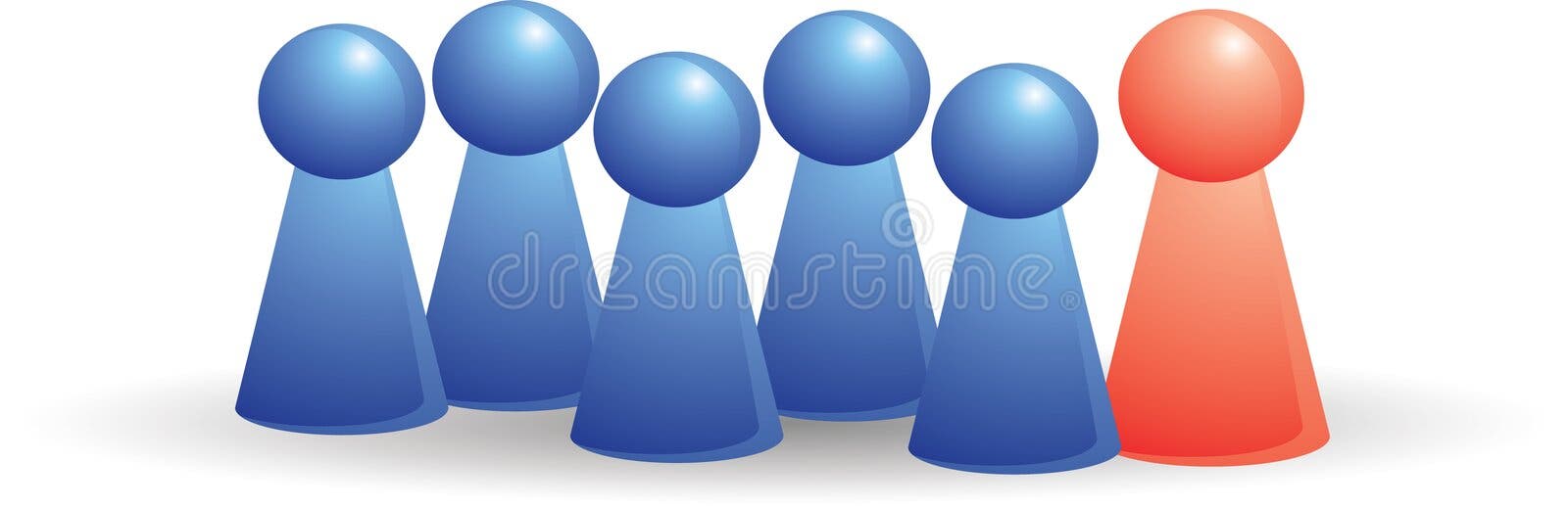 Stick Figures Racial Equality Stock Illustration - Illustration of ...