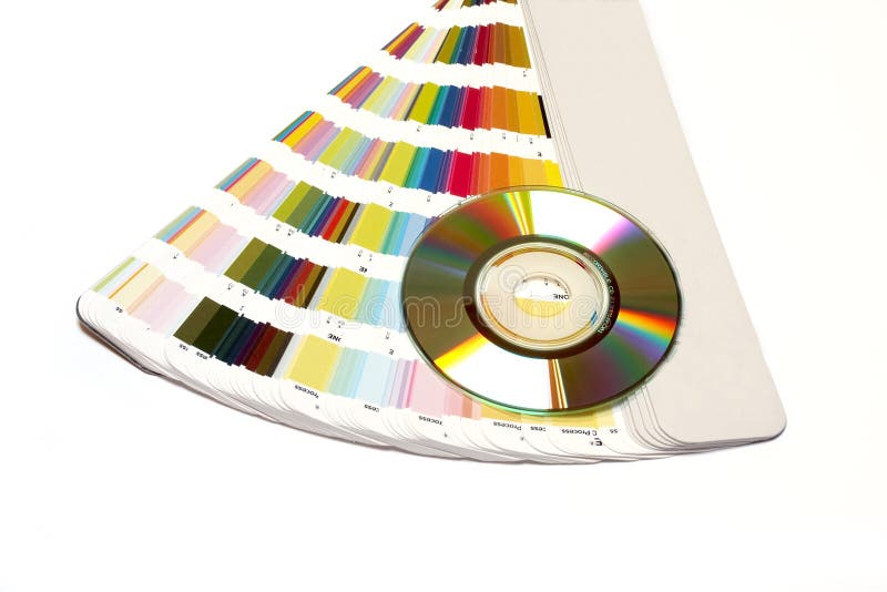 Color guide and CD stock photo. Image of colour, designer - 587682