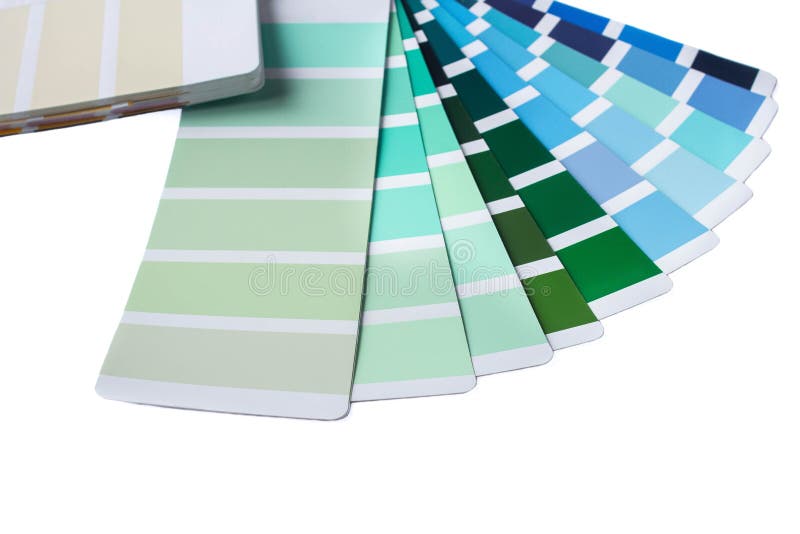 Color Guide Displaying a Range of Hues for Use in Interior Design and ...