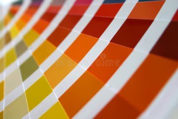 Color guide fan closeup stock image. Image of tones, guide - 258461