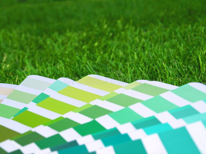 Color guide in grass stock image. Image of offsetproof - 19840639