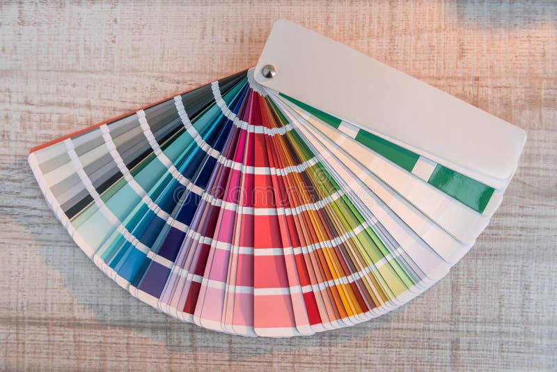 Catalog of Rainbow Color Samples for Design. Stock Photo - Image of ...