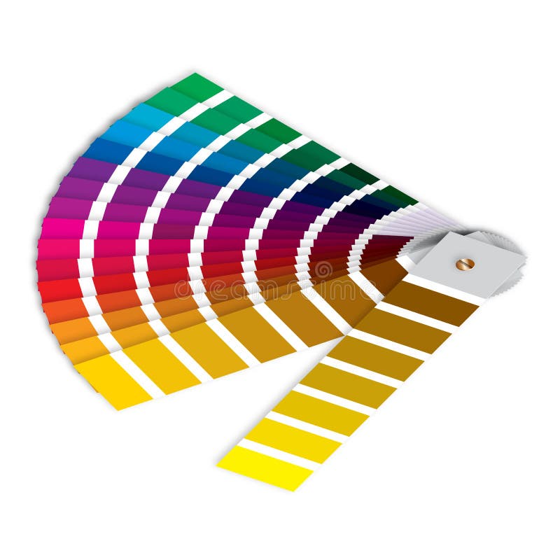 Color guide. stock illustration. Illustration of chart - 75962503