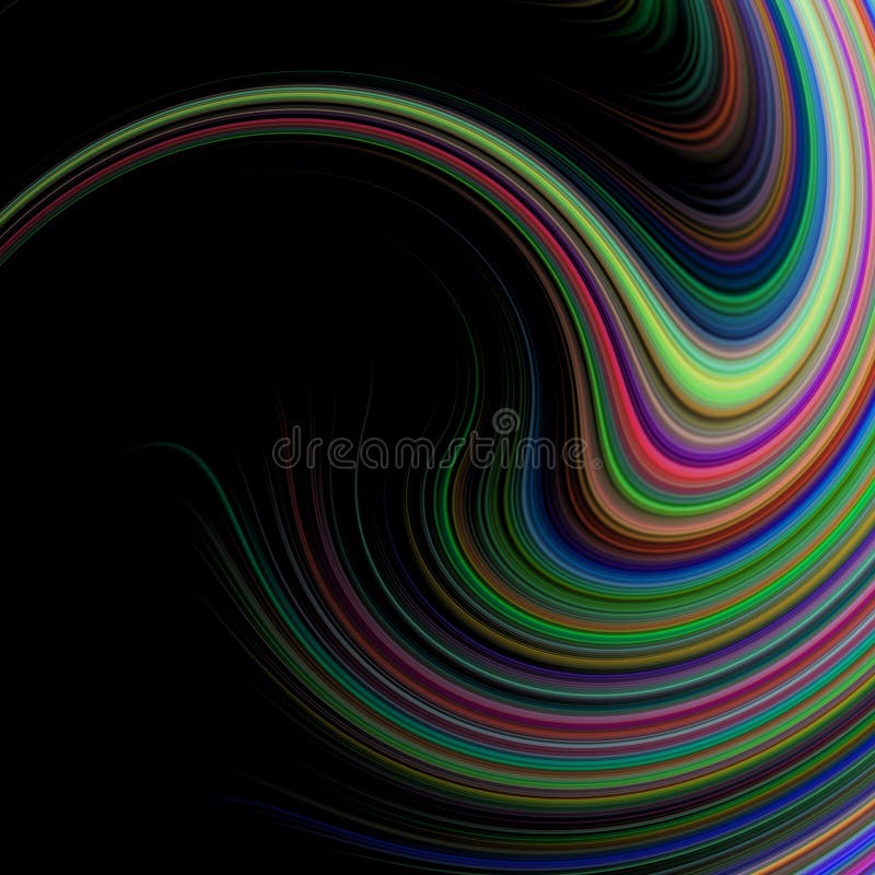 Color Guide in Waves with Saturation and Highlight Stock Illustration ...