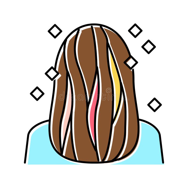 Color Hair Extensions Color Icon Vector Illustration Stock Vector ... Color Hair Extensions Color Icon Vector Illustration Stock Vector ...