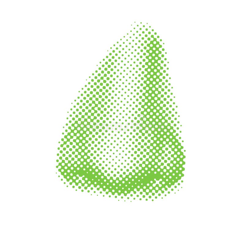 Human Nose Vector Collage Illustration in 90s Halftone Style Stock ...