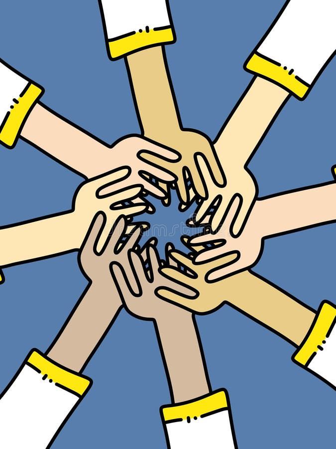 Color of hand cartoon stock illustration. Illustration of body - 260231991